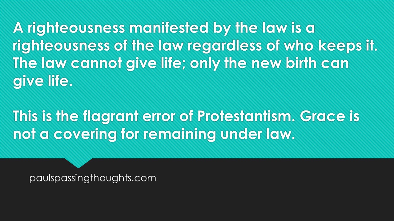 Flagrant Error | Paul's Passing Thoughts